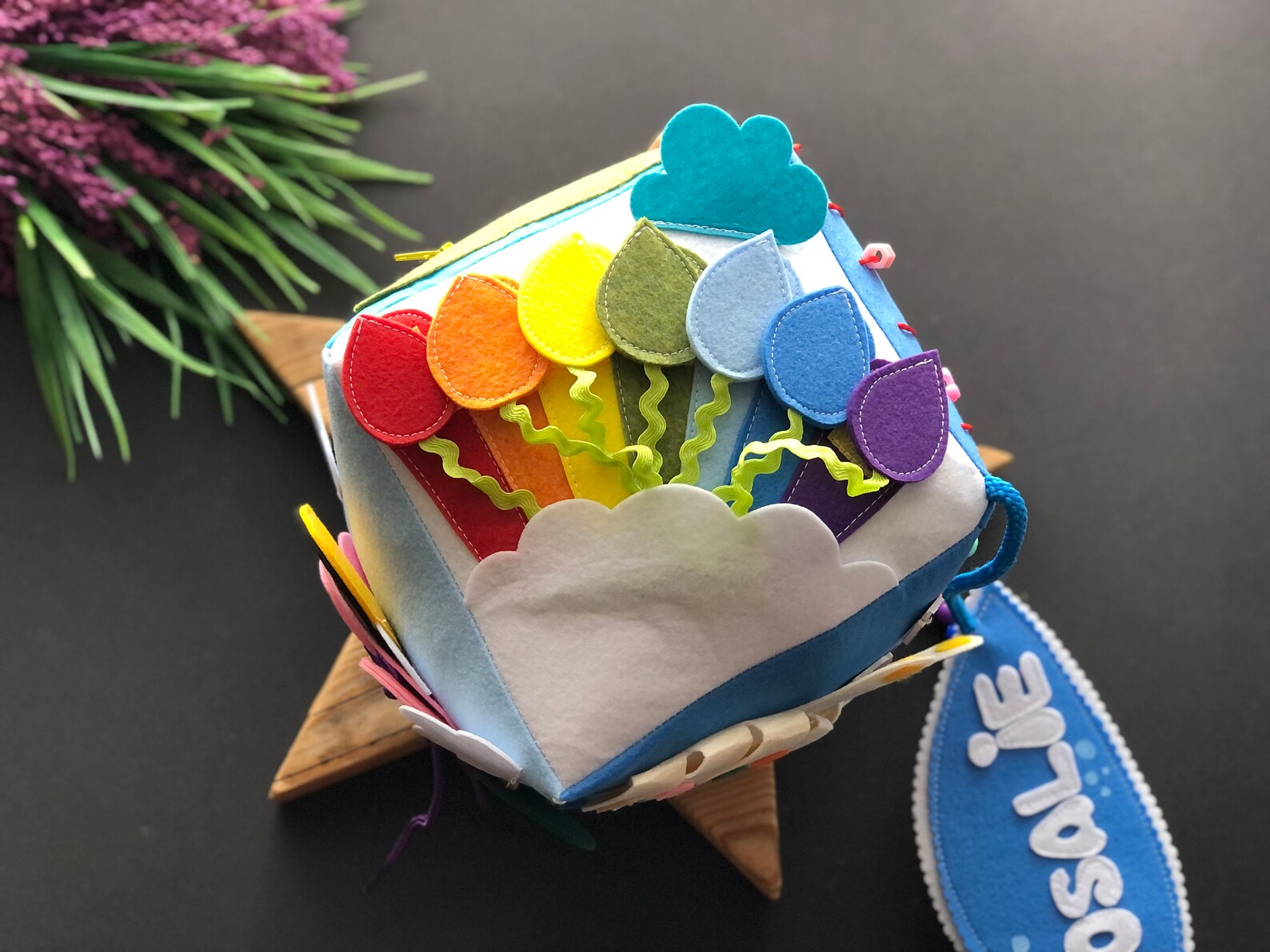 Quiet Felt Cube for Kids. Montessori Toy.activity Felt Cube - Etsy