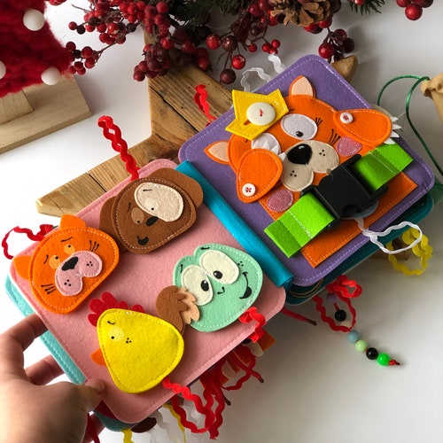 Personalised Quiet Book Sensory Soft Felt Book for Kids - Etsy