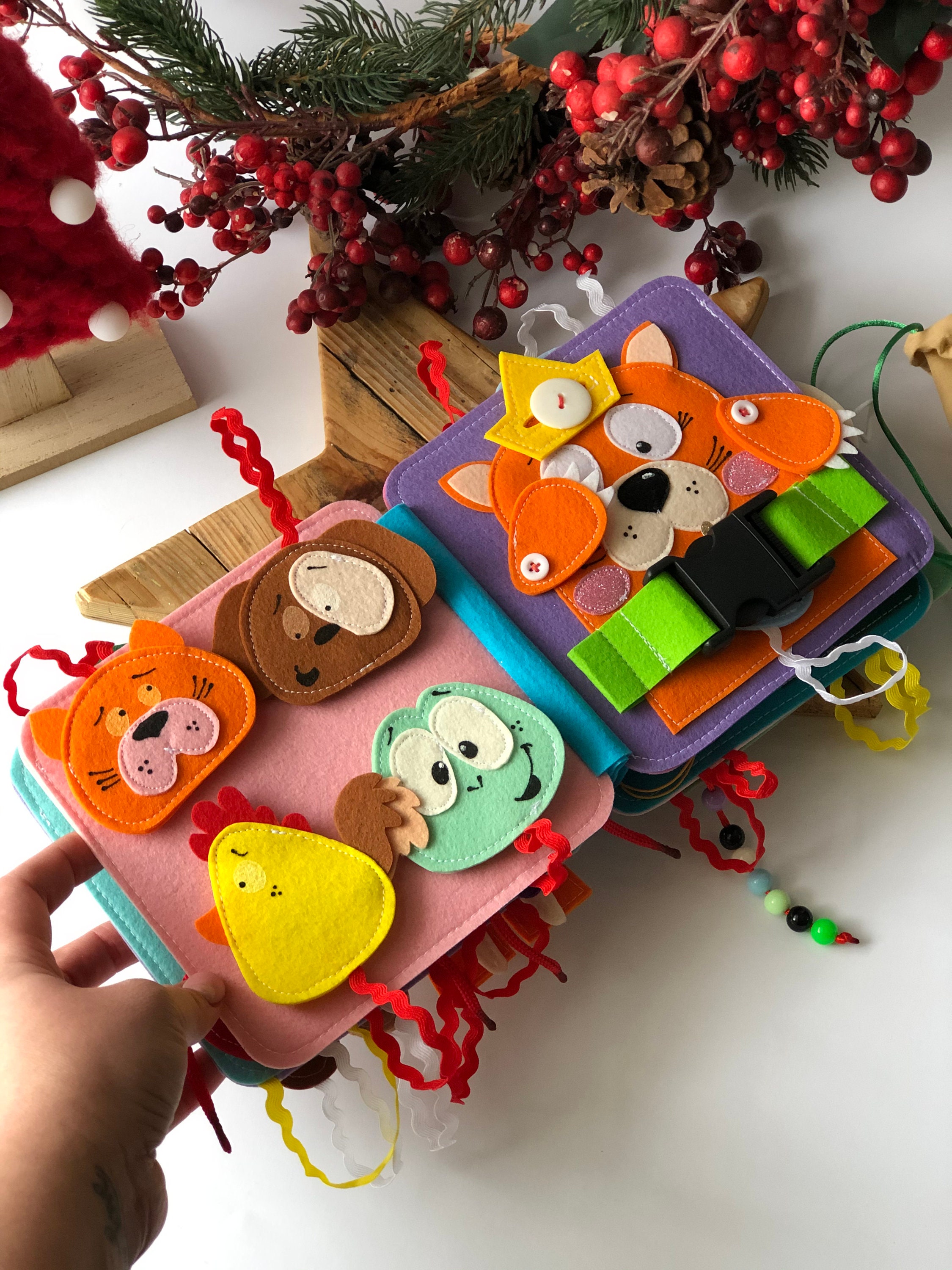 Personalised Quiet Book Sensory Soft Felt Book for Kids | Etsy