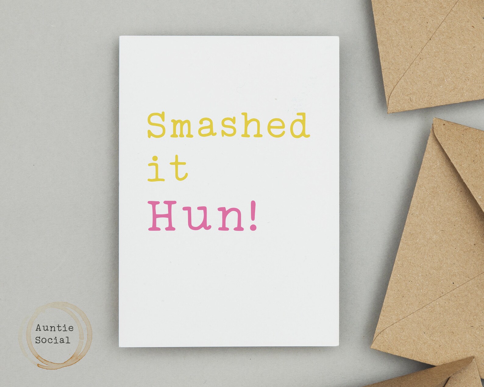 Smashed It Hun Card Congratulations Card Well Done Card - Etsy