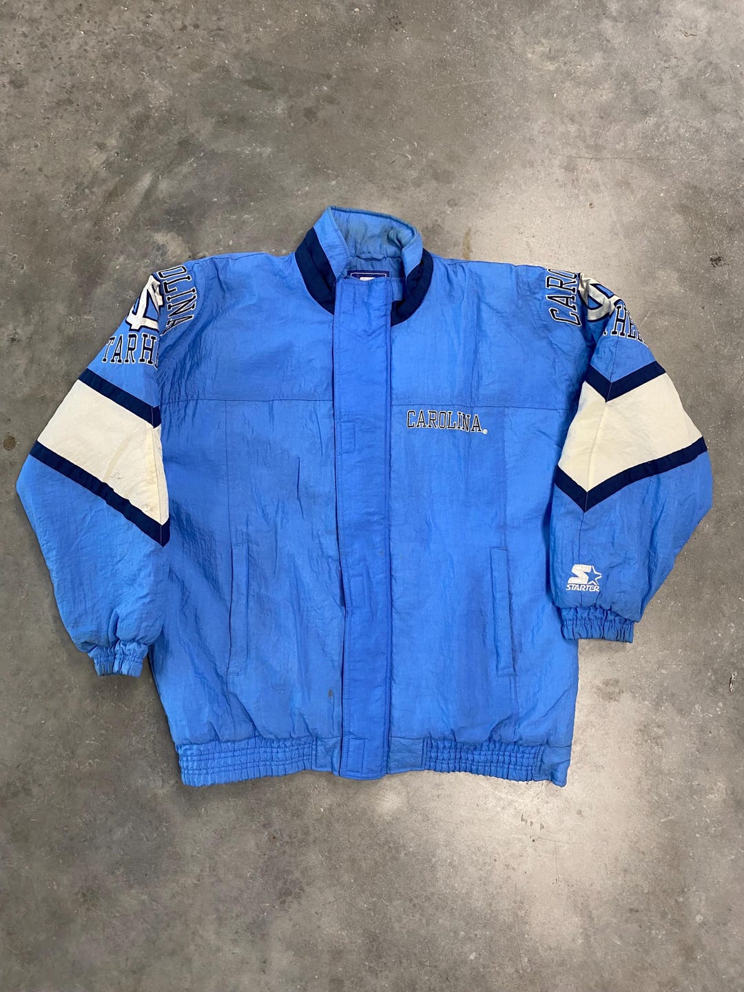 Vintage 90s UNC Carolina Tar Heels Starter Jacket Size Medium - Etsy