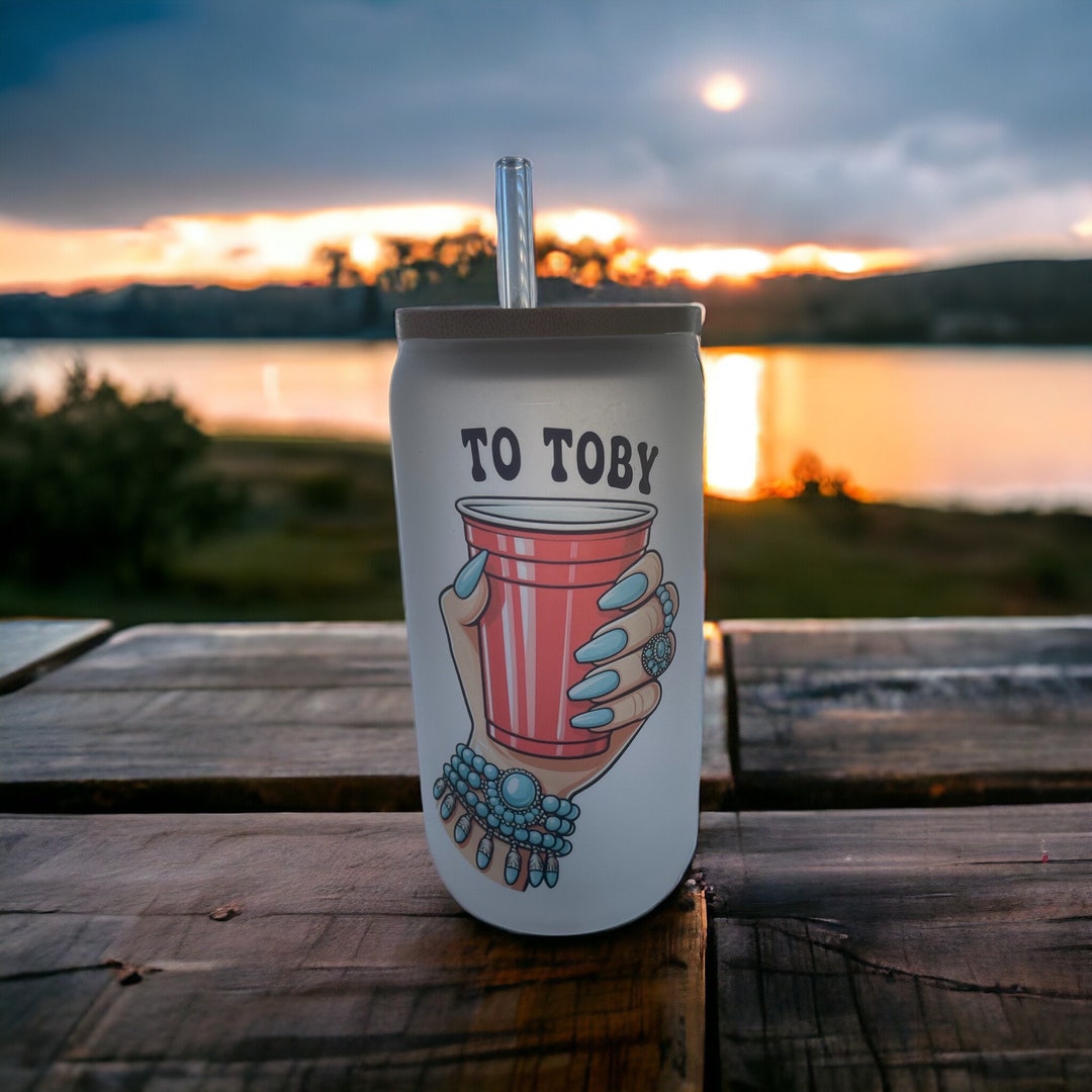 Cheers to Toby Glass, Red Solo Cup Toby Keith Cup, Country Music Fan ...