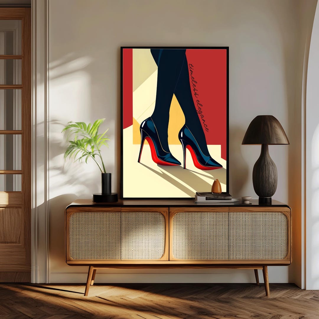 Mid-century Modern High Heels Print – 'timeless Elegance' | Minimalist ...