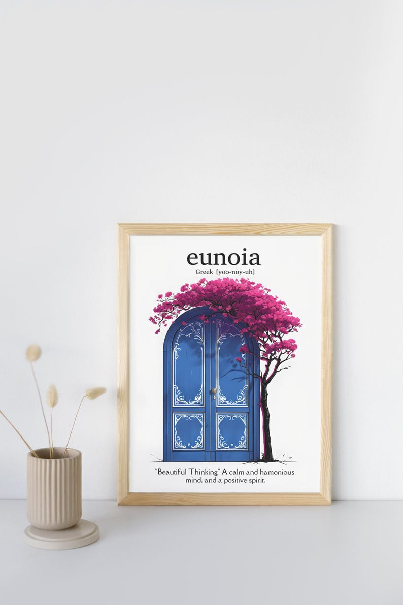 Eunoia Wall Art - Inspirational Quote, Mindfulness & Clarity Printable ...