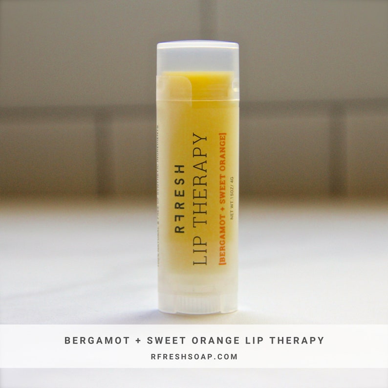 Organic Lip Balm Lip Therapy by RFRESH Unique Flavors - Etsy