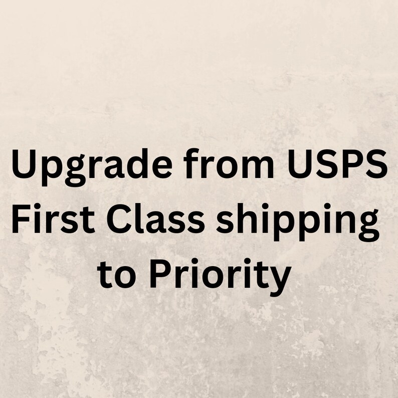 Shipping Upgrade - Etsy