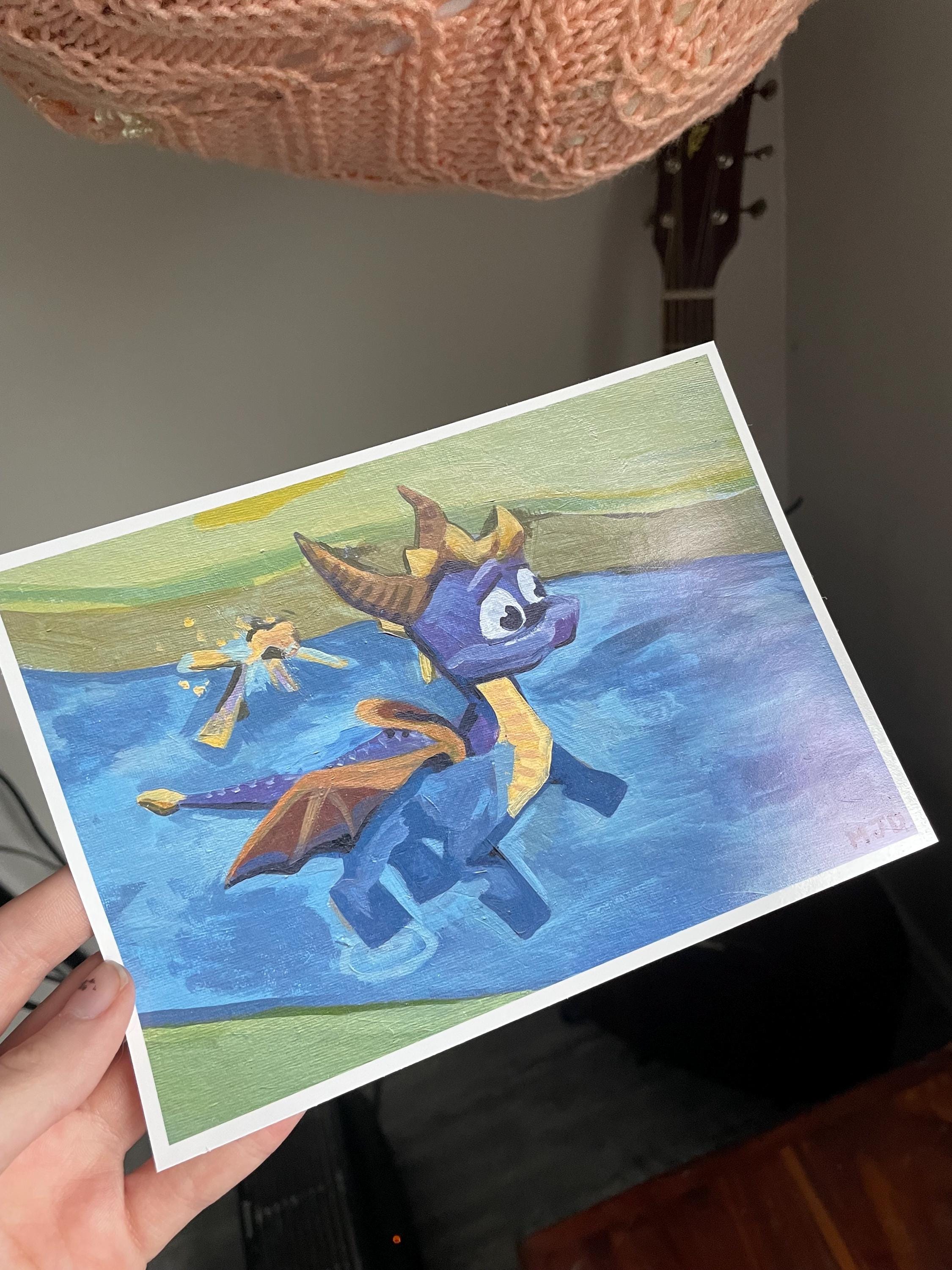 SPYRO THE DRAGON Retro PS1 Fine Art 5x7” Print - Etsy