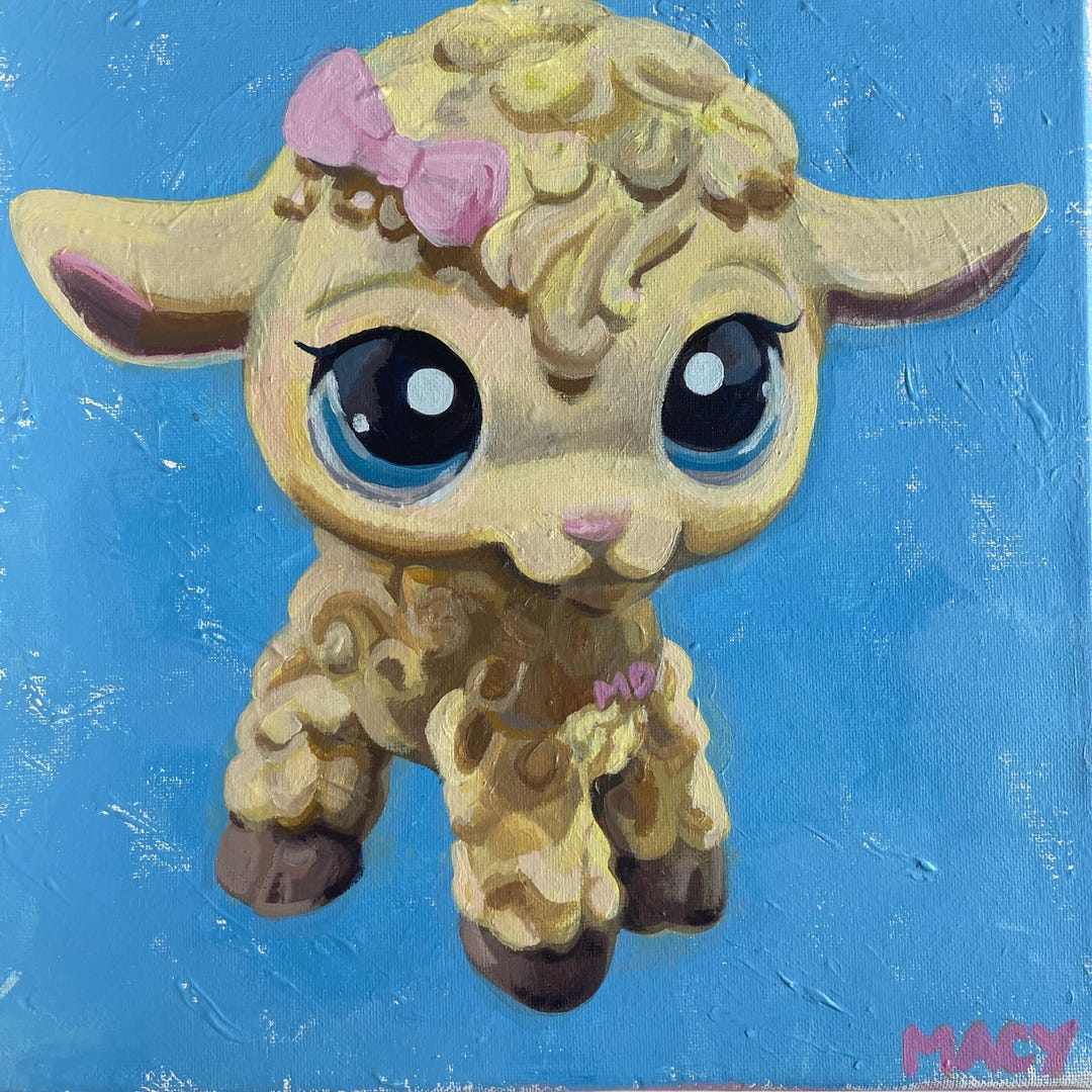 Sweet Lamb LITTLEST PET SHOP 7x7” Art Print - Etsy
