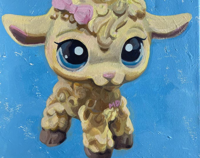 Sweet Lamb LITTLEST PET SHOP 7x7” Art Print - Etsy