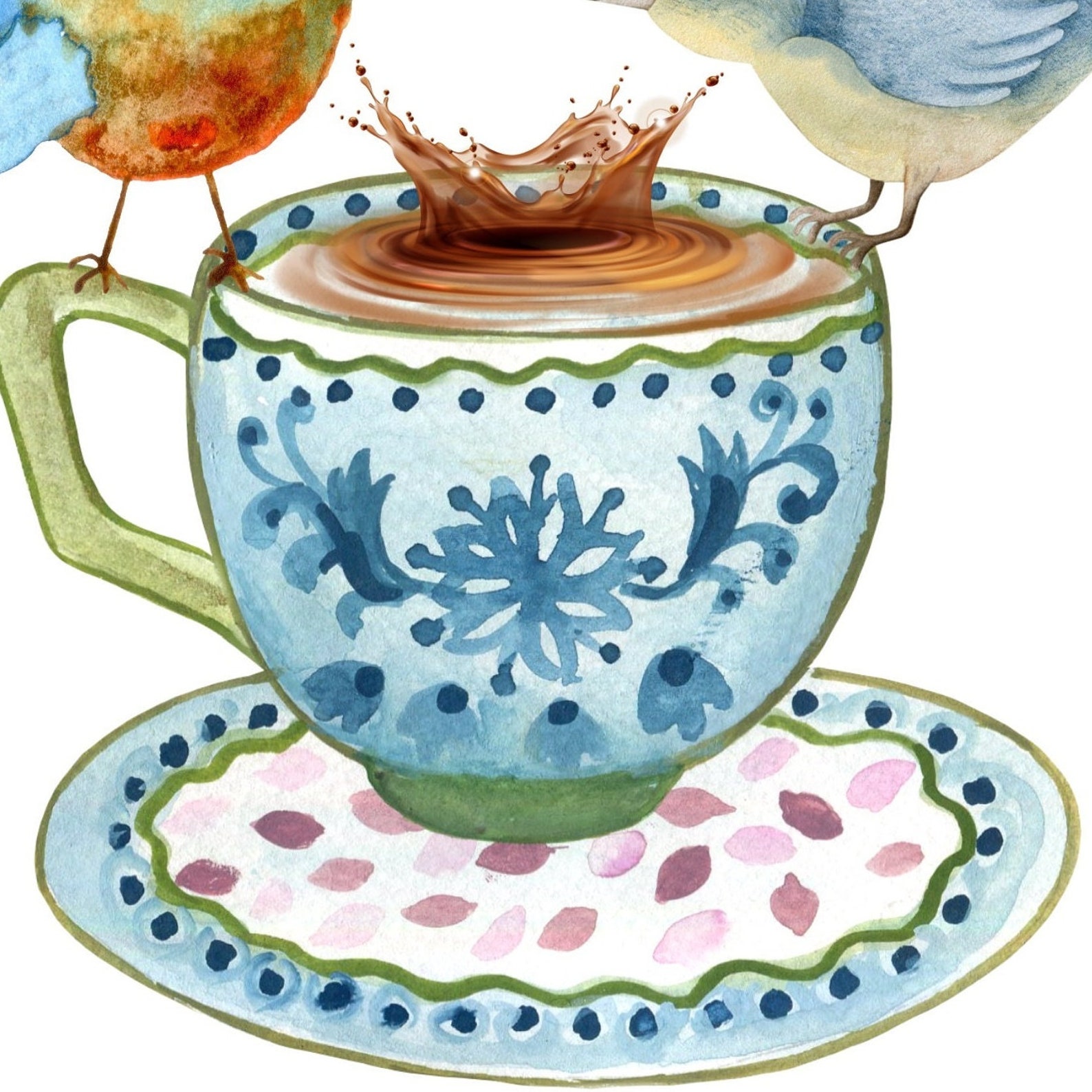 The Wishing Well Little Birds Have Wishes Too. Print in - Etsy