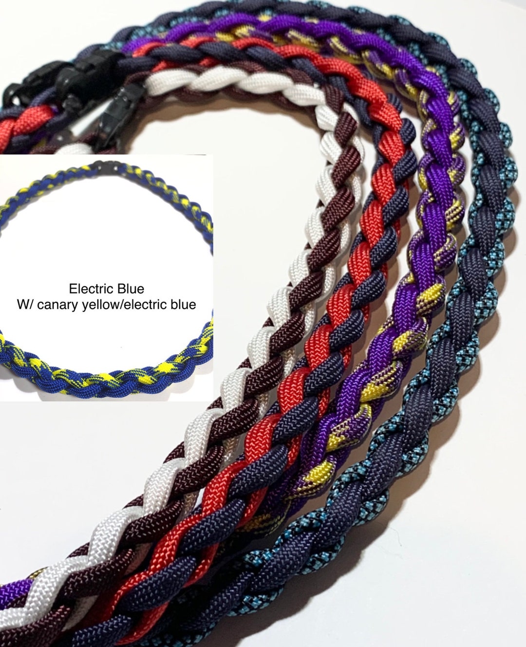 Personalized Paracord 550 Necklace: USA Made, Custom Colors - Etsy