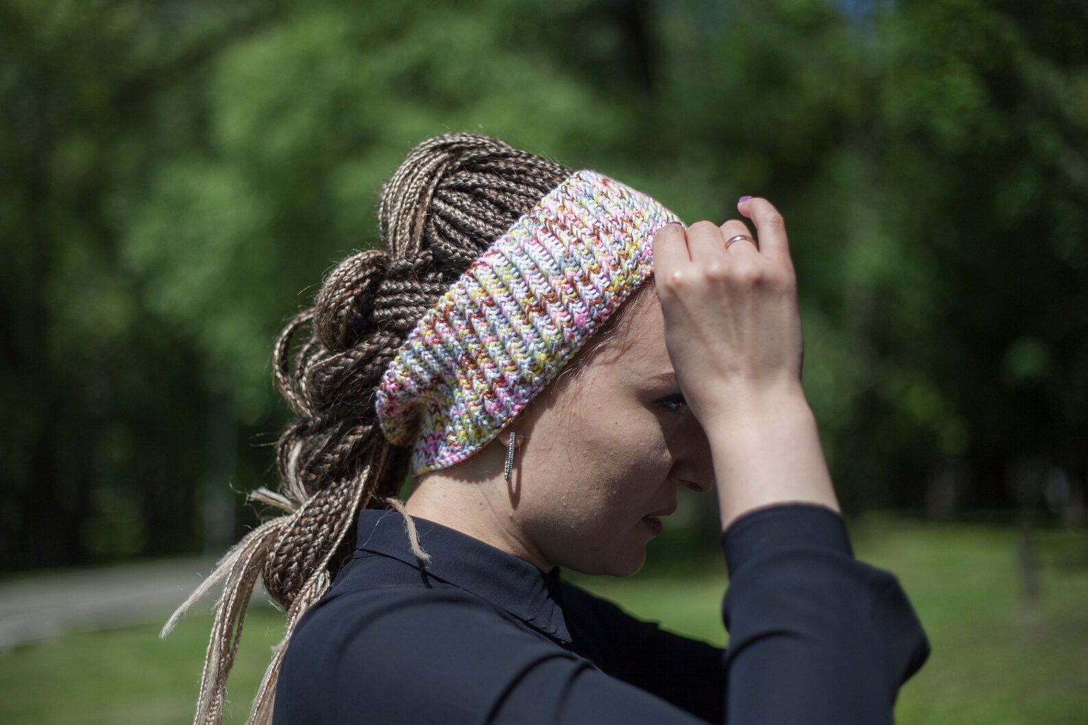 Chunky Dread Band Boho Headband for Dreadlocks Braids Ear | Etsy