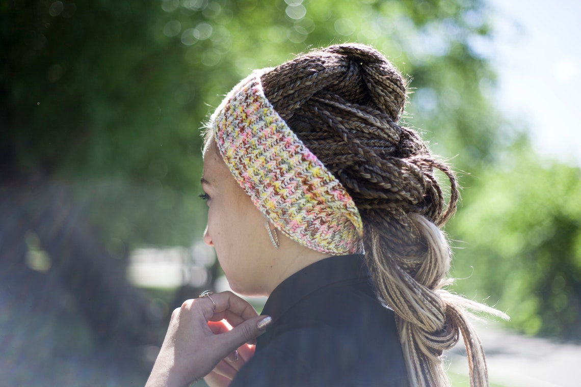 Chunky Dread Band Boho Headband for Dreadlocks Braids Ear | Etsy