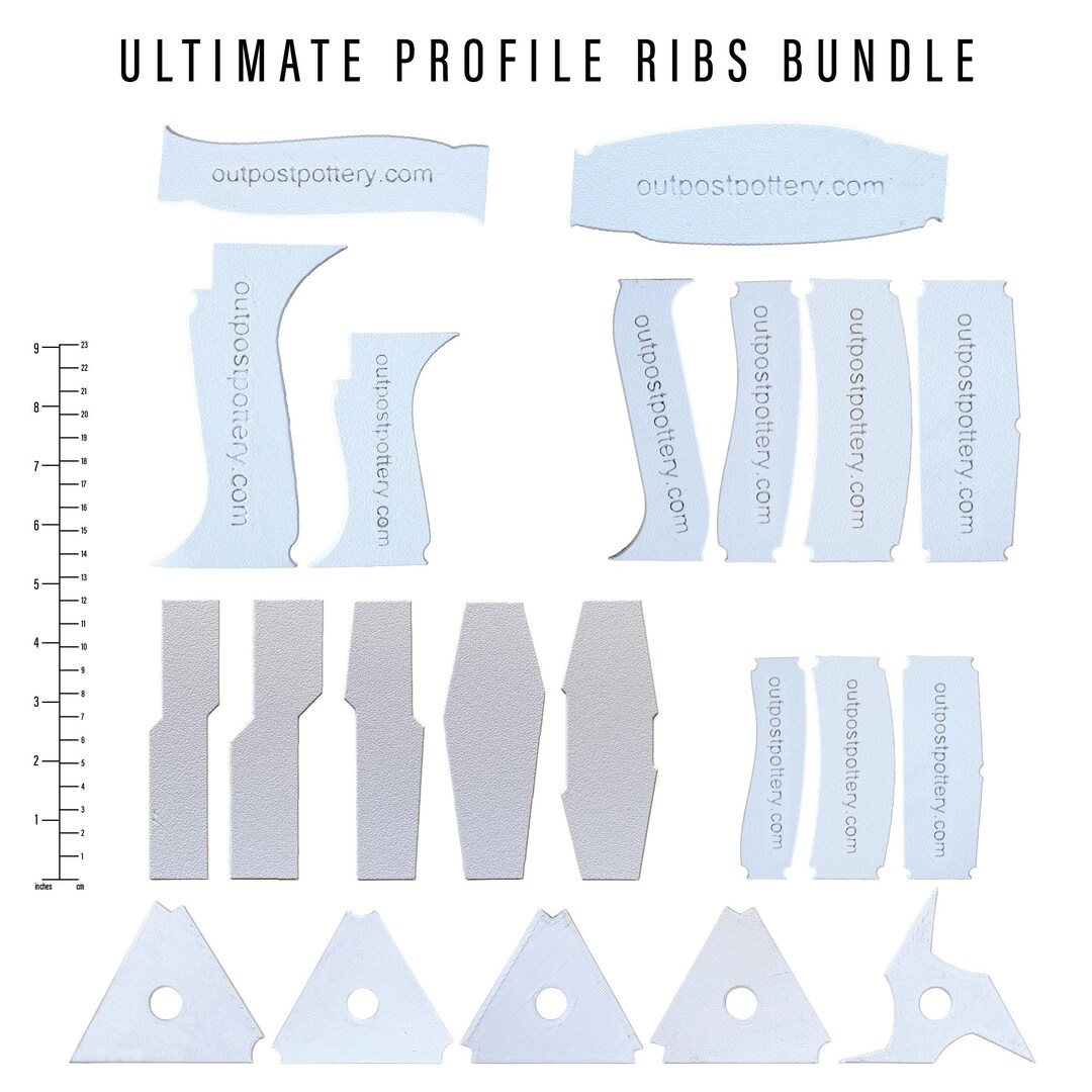OUTPOST POTTERY Ultimate Profile Rib Bundle: Throw Like a Pro With a ...