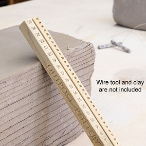 OUTPOST POTTERY Wooden Clay Slab Roller Slicer - Cut Clean, Consistent ...