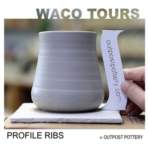 OUTPOST POTTERY Profile Rib Mug Bundle for Mugs and Cups 3 Profile Ribs ...