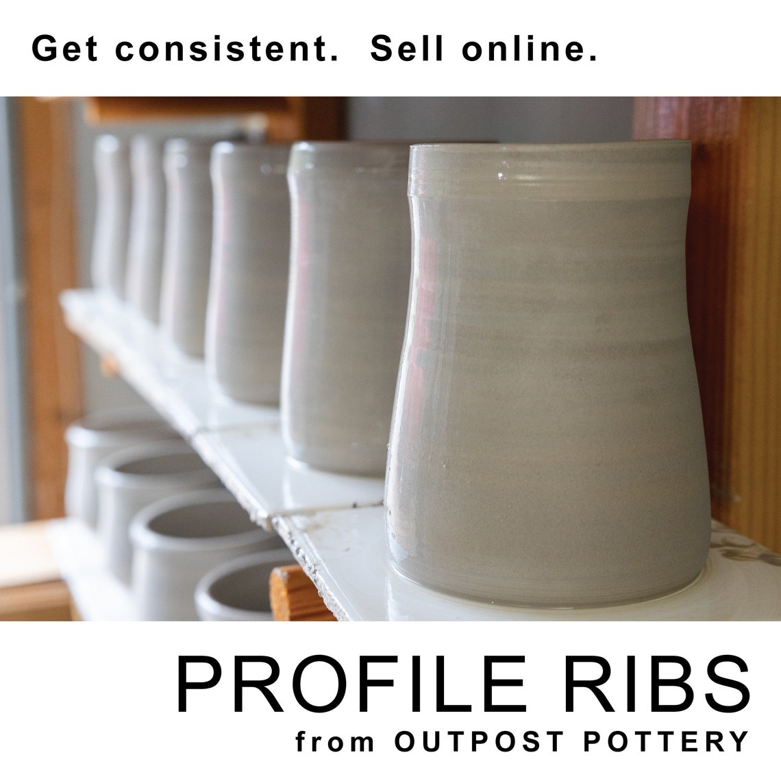 Waco Tours Pottery Profile Rib Two Shapes in Profile Rib - Etsy