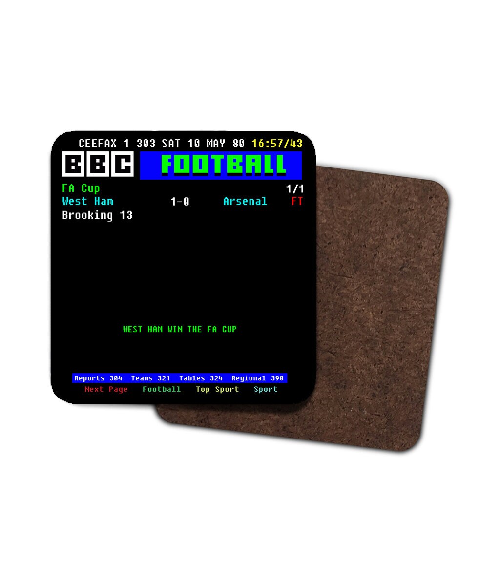 Personalised Retro Ceefax Football Match Result Teletext - Etsy UK