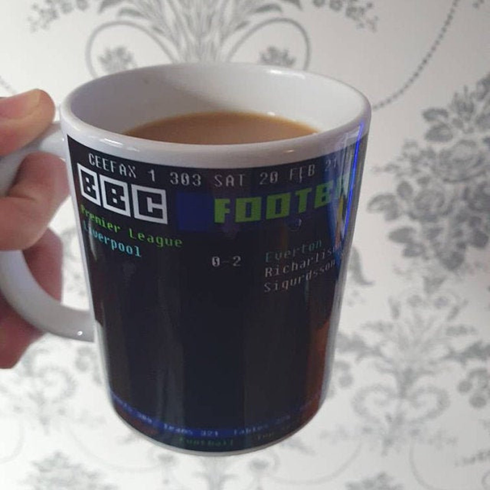 Personalised Retro Ceefax Football Match Result Teletext Mug - Etsy