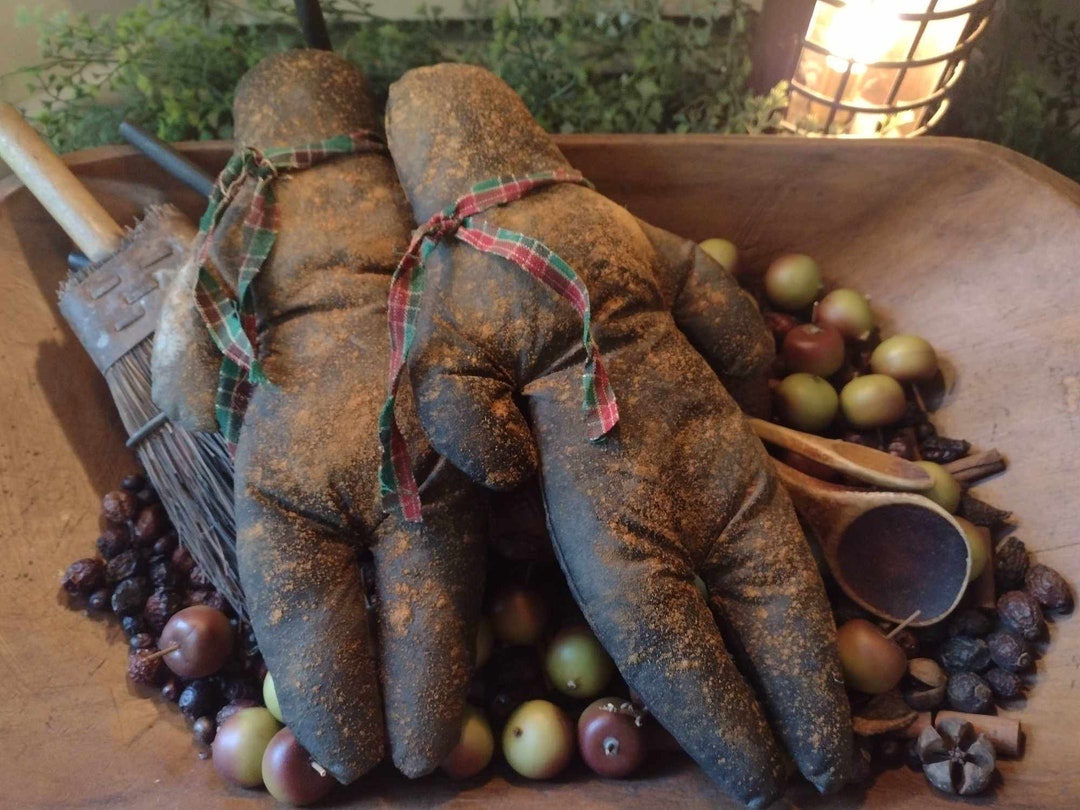 Primitive Farmhouse Cinnamon Gingerbread Man, Handmade Grungy, Holiday ...