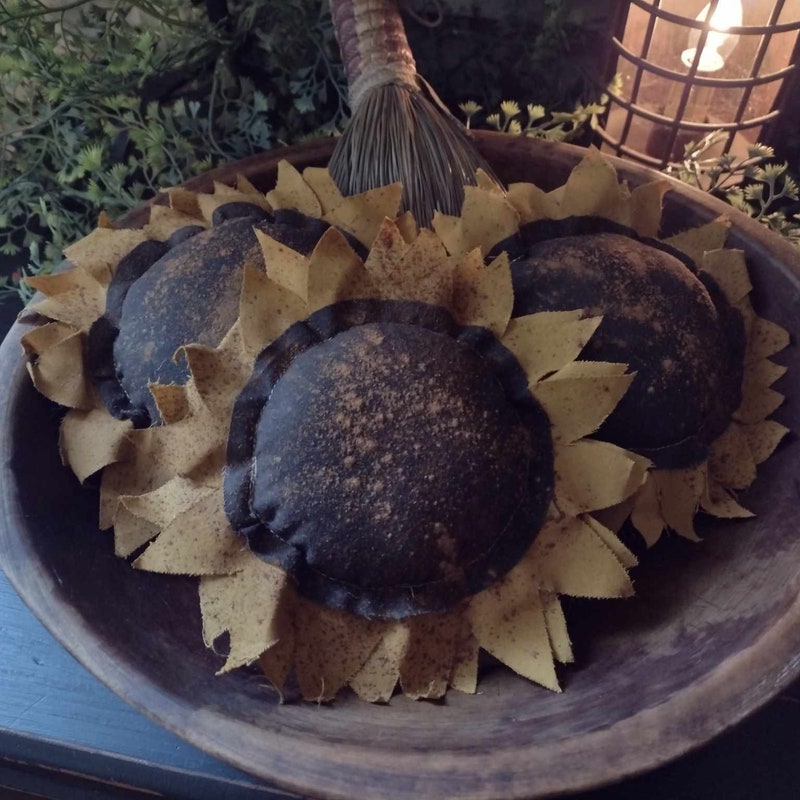 Primitive Sunflower - Etsy
