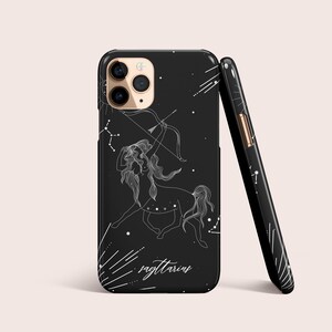 Sagittarius Zodiac Sign Mystical Phone Case for iPhone 16 15 14 13 12 ...