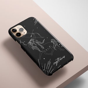 Sagittarius Zodiac Sign Mystical Phone Case for iPhone 16 15 14 13 12 ...