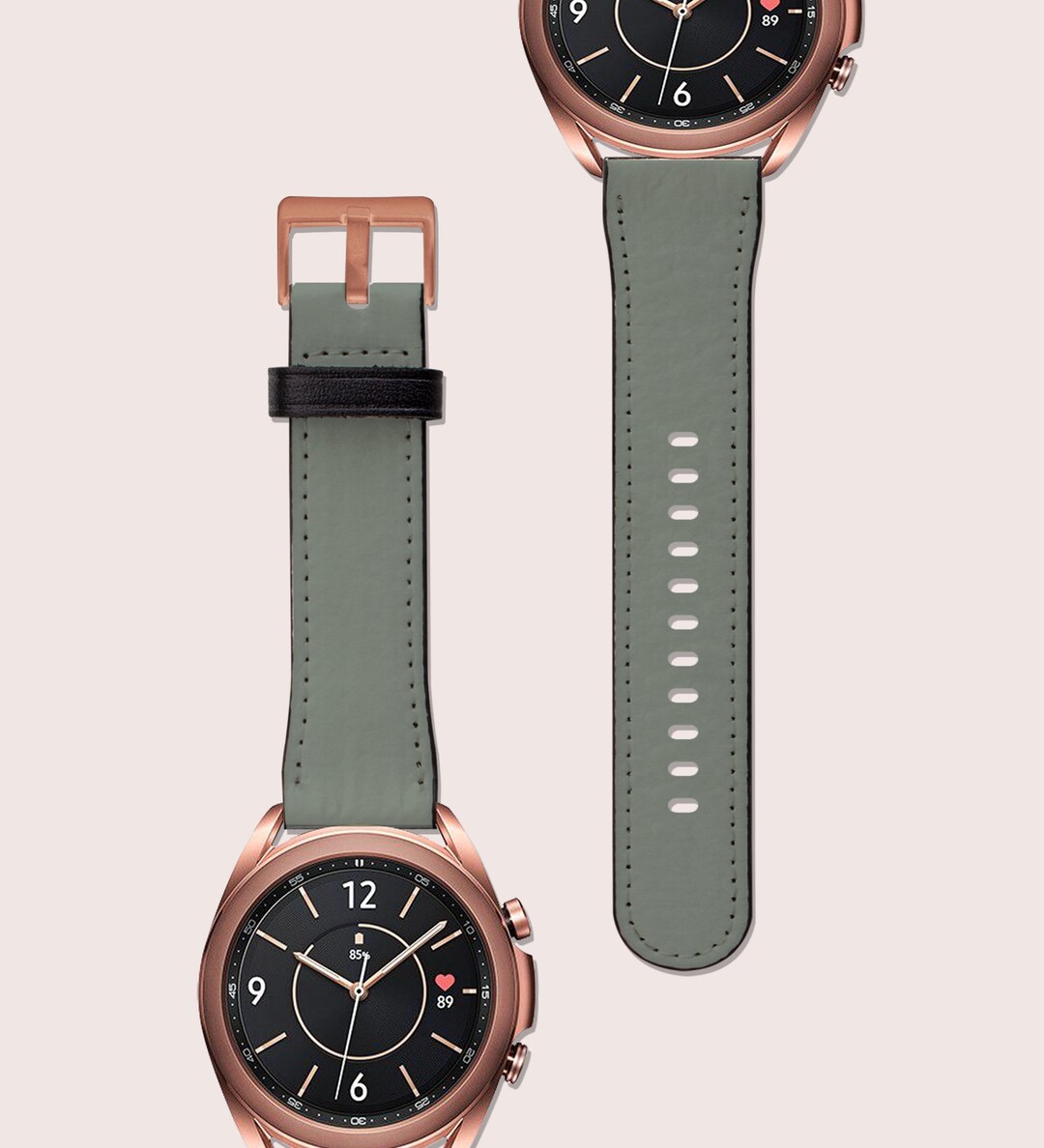 Block Solid Colour Sage Green Watch Band, Fits G3 Watch 6 5 4 3 Strap ...