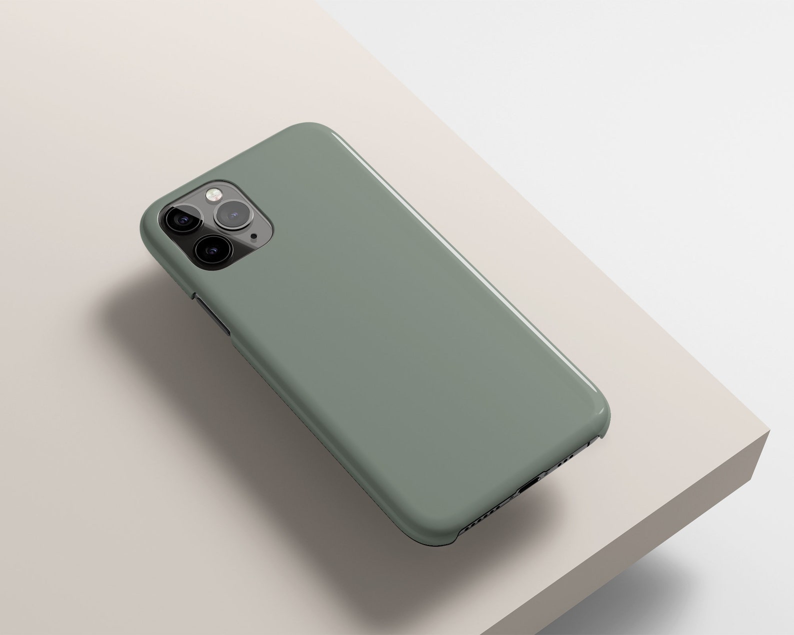 Block Solid Colour Sage Green Phone Case for iPhone 17 16 15 • All ...