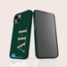 Emerald Green Custom Name Initials Phone Card Case,card Slot Case,card ...