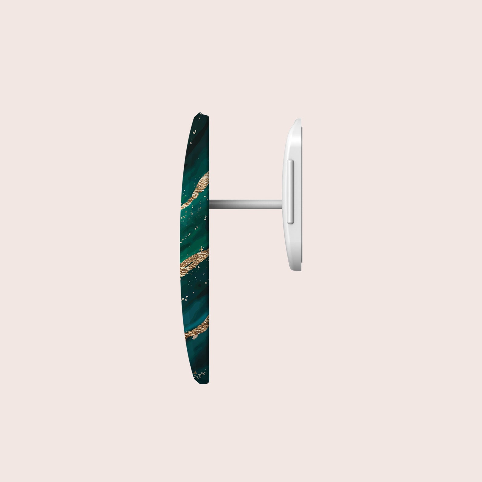 Green Emerald Gold Pattern Phone Grip, Clickit Phone Holder Stand ...