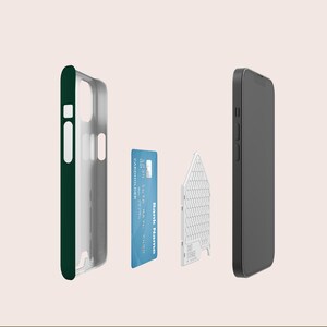 Emerald Green Custom Name Initials Phone Card Case,card Slot Case,card ...