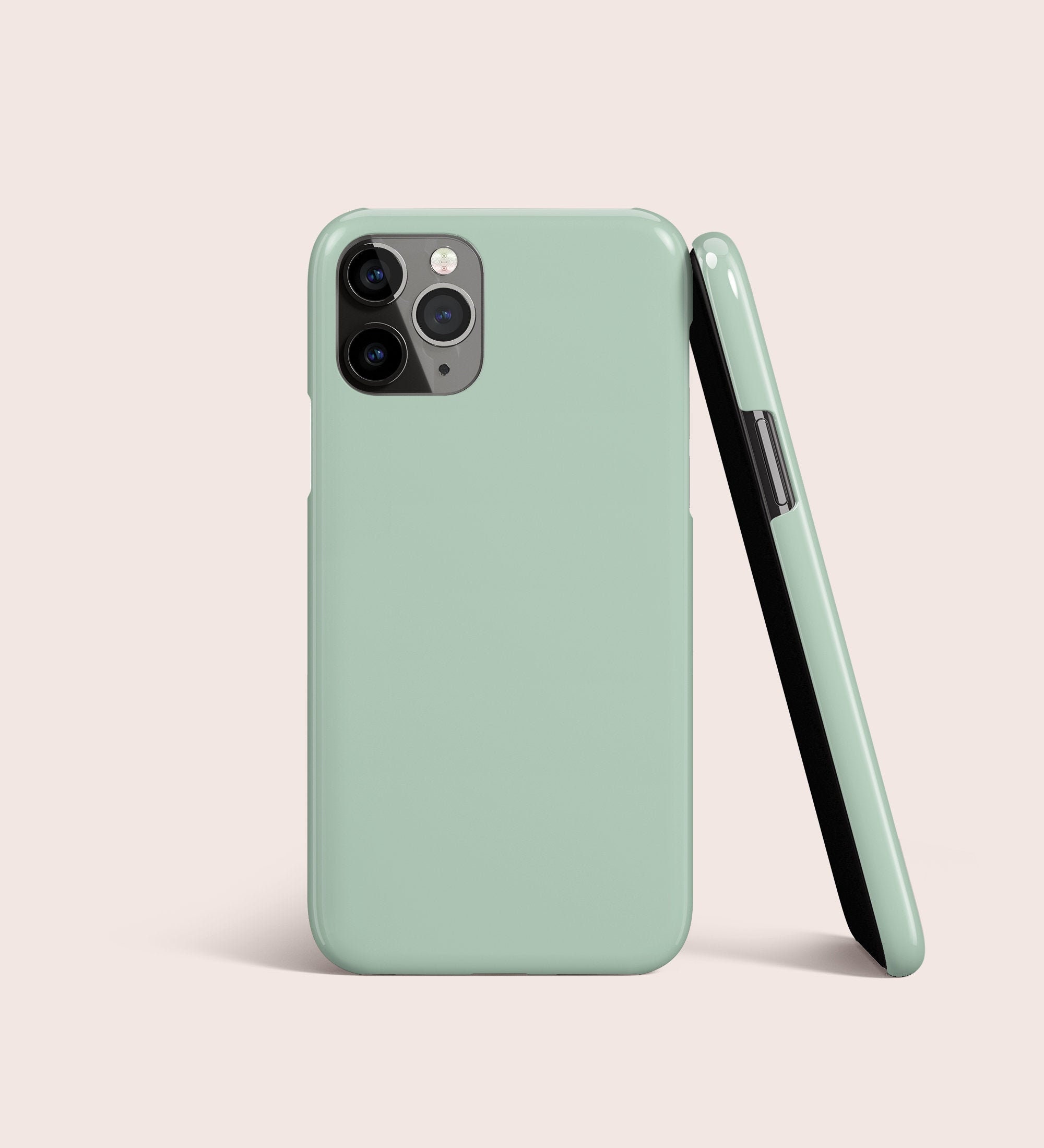 Block Solid Colour Mint Green Phone Case for iPhone 17 16 15, All ...