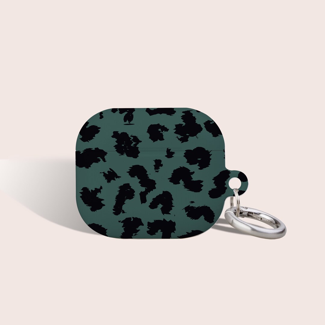 Leopard Animal Print Dark Green, Case for Airpod, Fits AirPod Pro Case ...