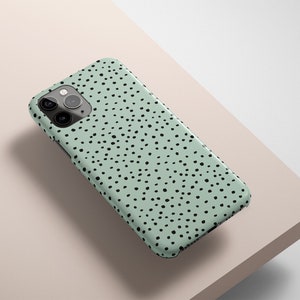 Mint Green Spotty Animal Print Phone Case for iPhone 17 16 15 | Case ...
