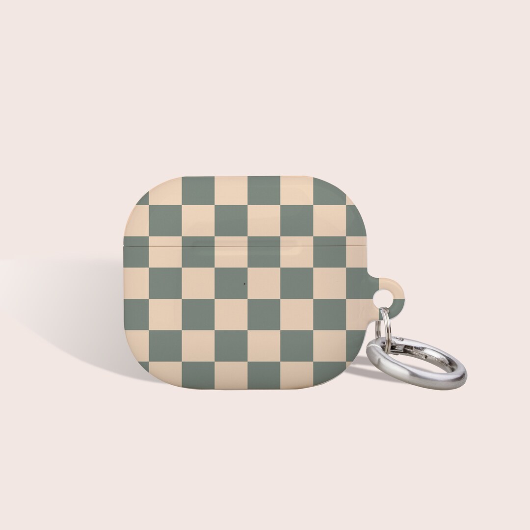 Checkered Sage Green Retro Case for Airpod, Fits AirPod Pro Case, Fits ...