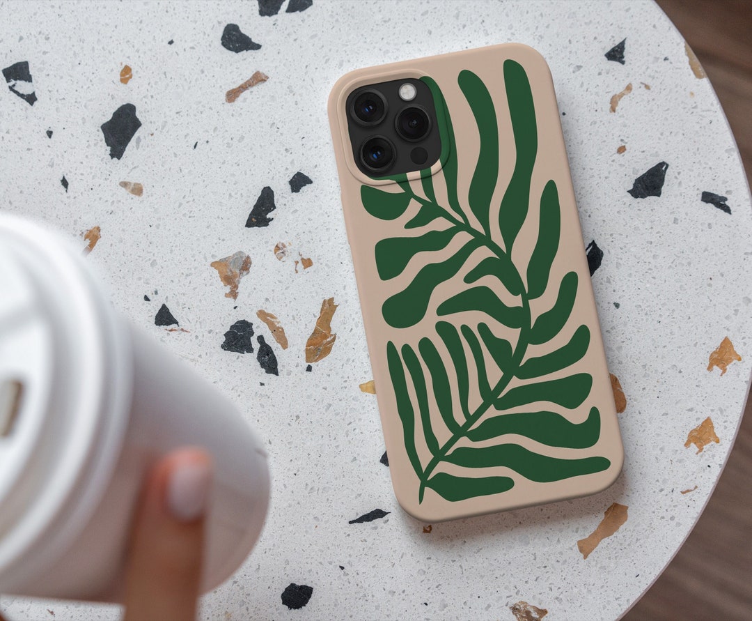 Leaf Retro Matisse Botanical Phone Case for iPhone 16 15 14 13 12 • All ...
