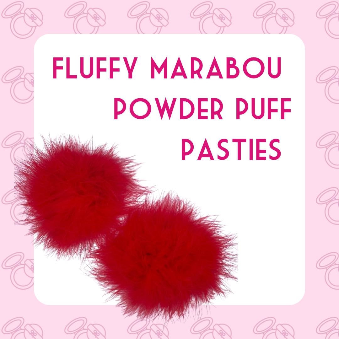 Custom Powder Puff Nipple Pasties Nipple Pasties, Nipple Tassels ...