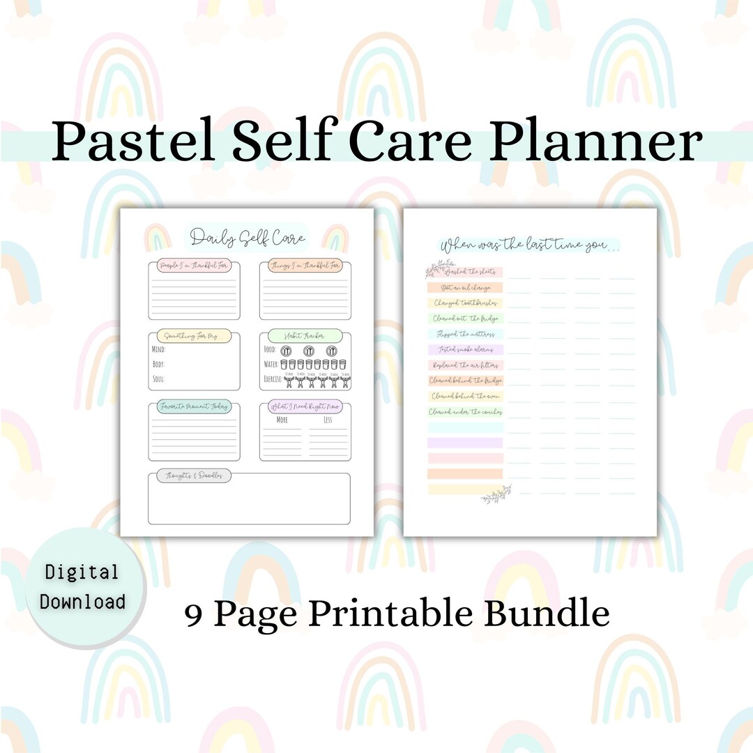 Mental Health Planner, Self Care Planner, ADHD Planner, Bullet Journal ...