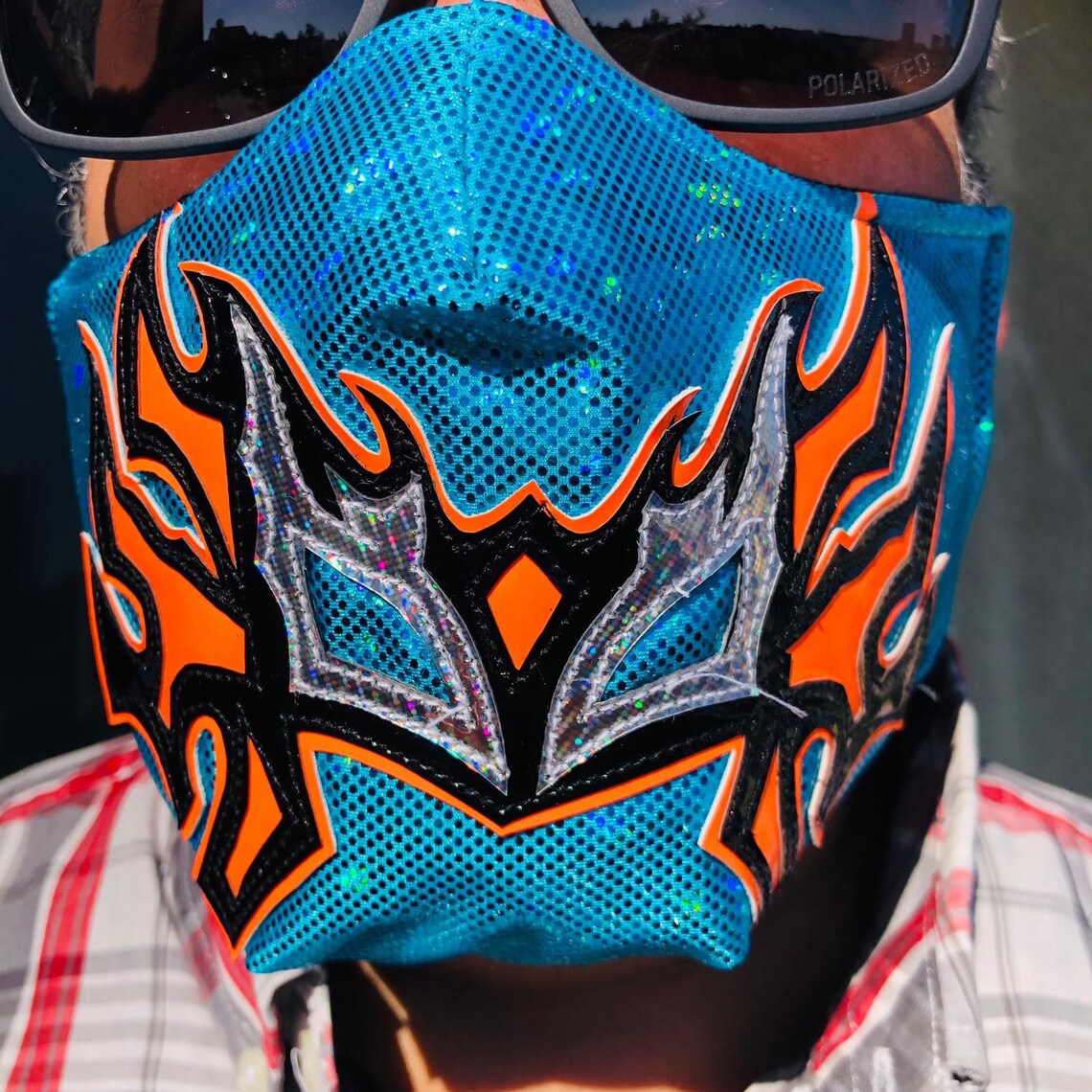Kalisto Wrestler Face Mask / Lucha libre cubre bocas - Etsy España