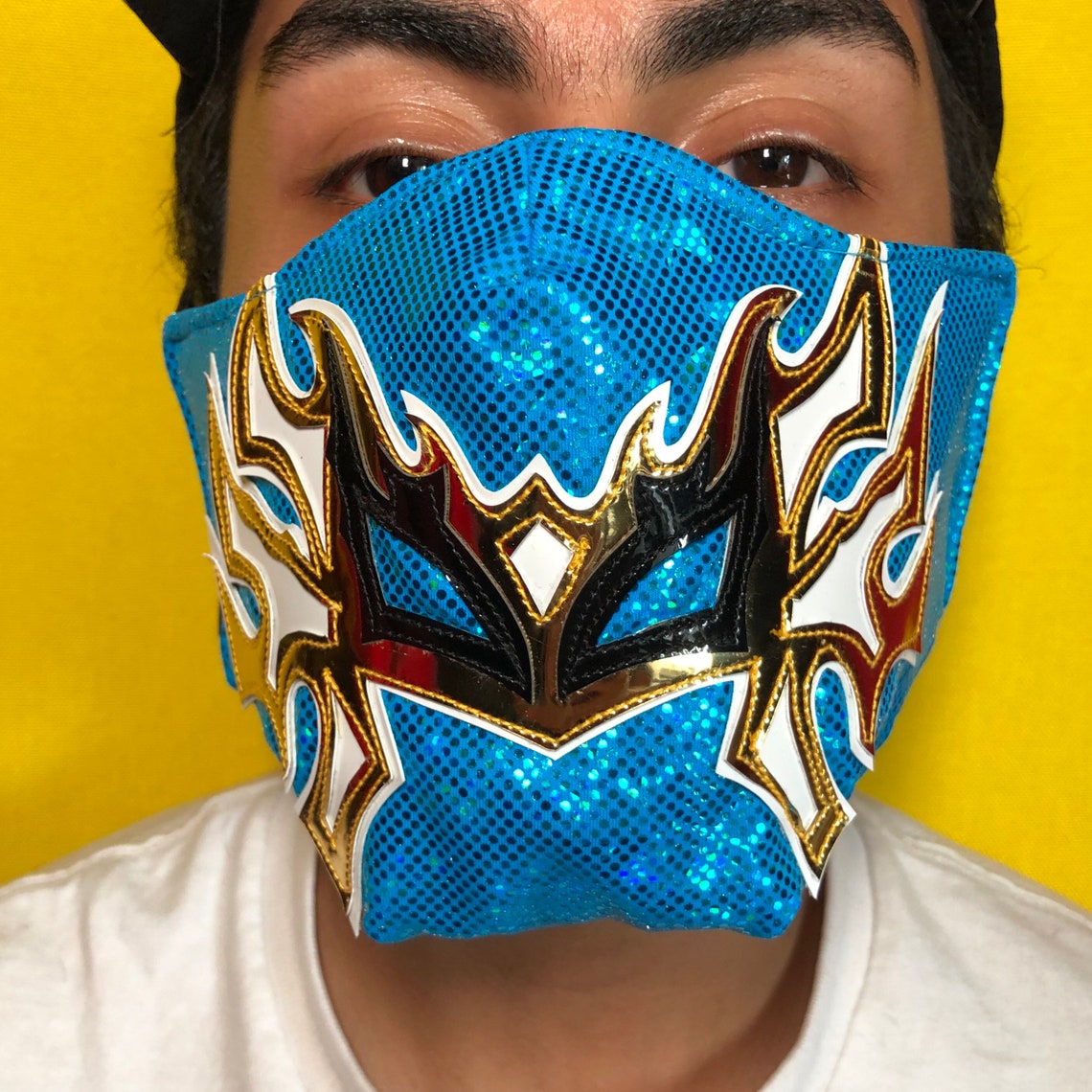 Kalisto Wrestler Face Mask / Lucha Libre Cubre Bocas - Etsy