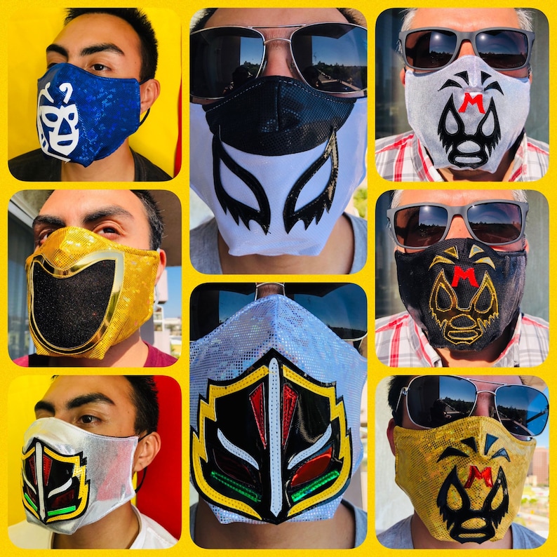 Lucha Face Mask / More Wrestlers Available - Etsy