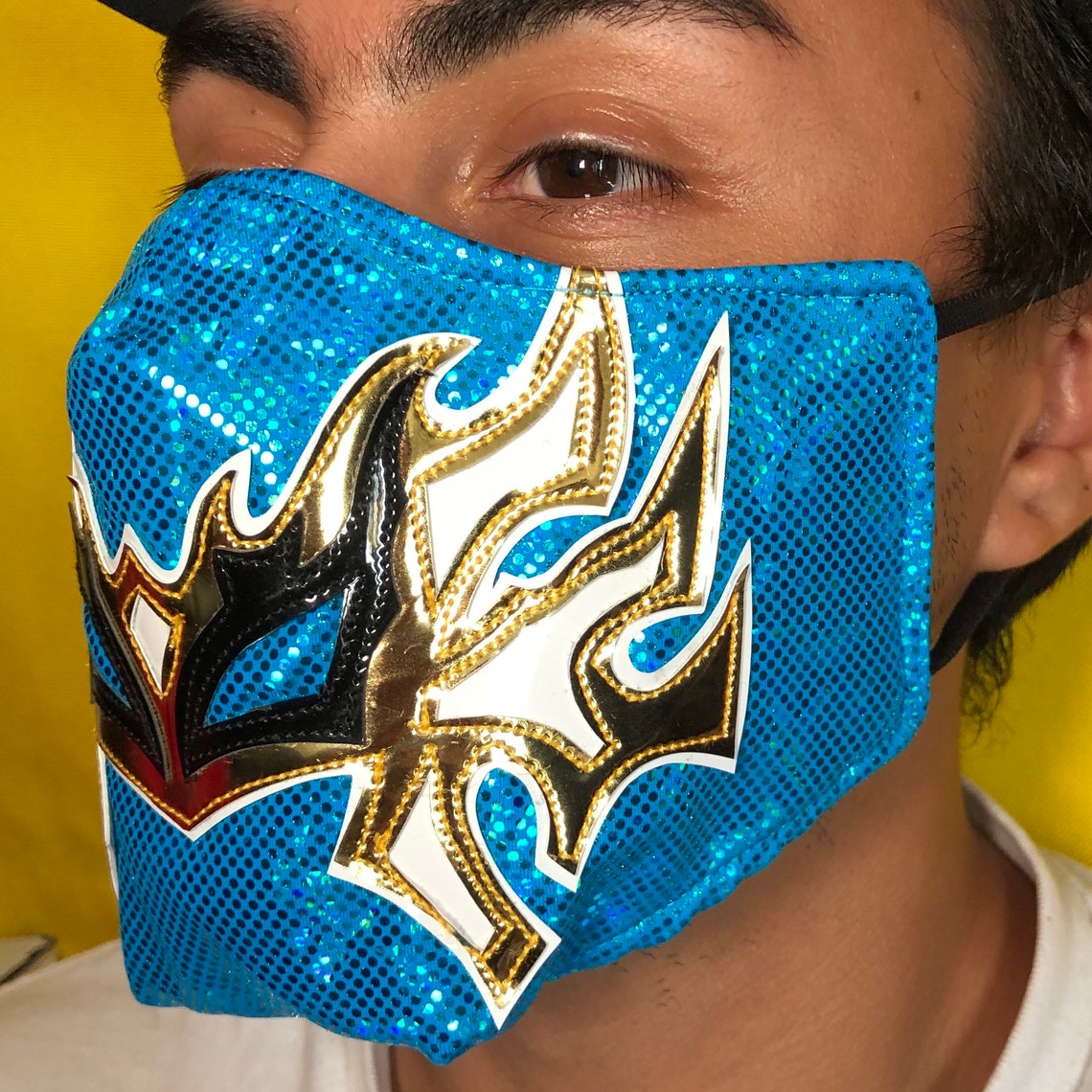 Kalisto Wrestler Face Mask / Lucha Libre Cubre Bocas | Etsy