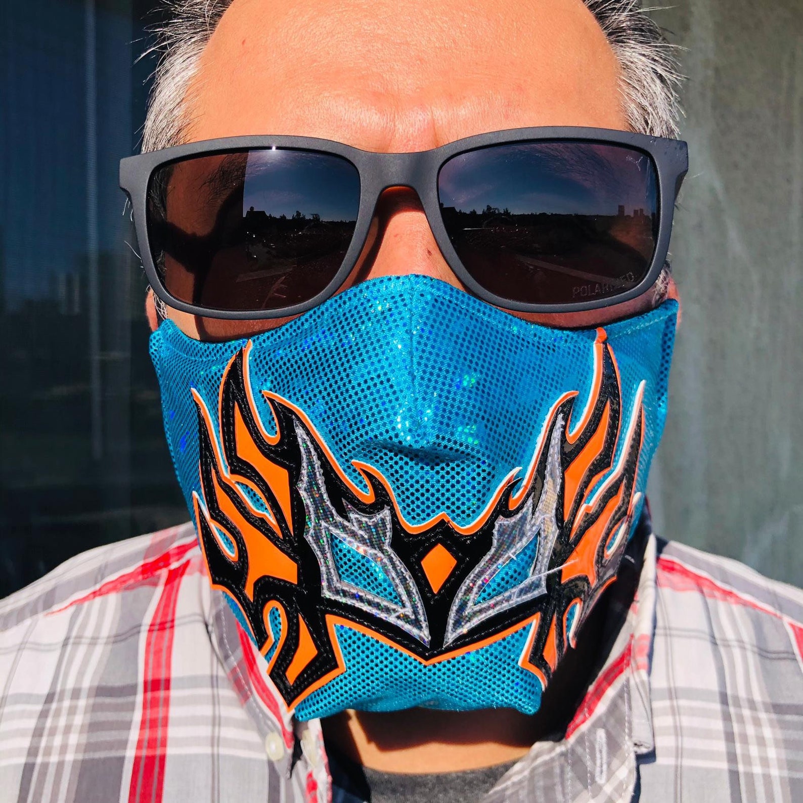 Kalisto Wrestler Face Mask / Lucha libre cubre bocas - Etsy España