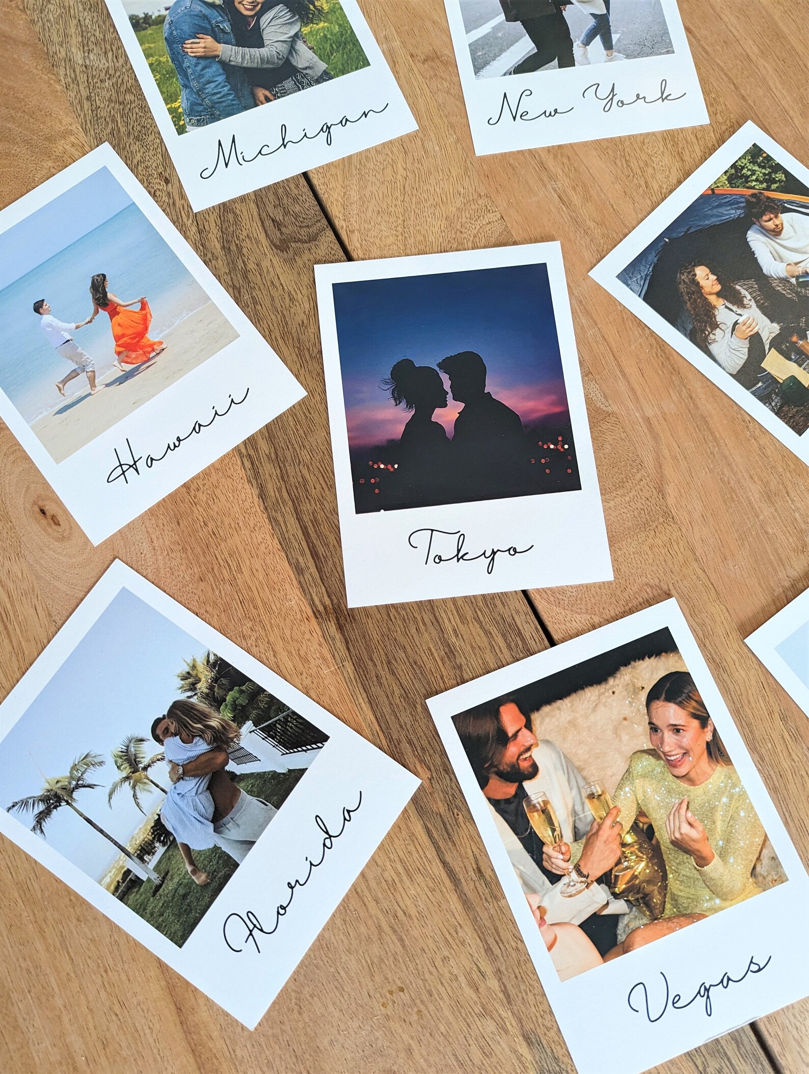 Polaroid Table Numbers Travel Couple Wedding Centerpiece Travel Couple ...