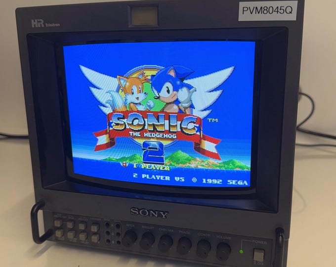 Sony Trinitron PVM-8045Q Color CRT 8" Rgb Retro Gaming Monitor S-video ...