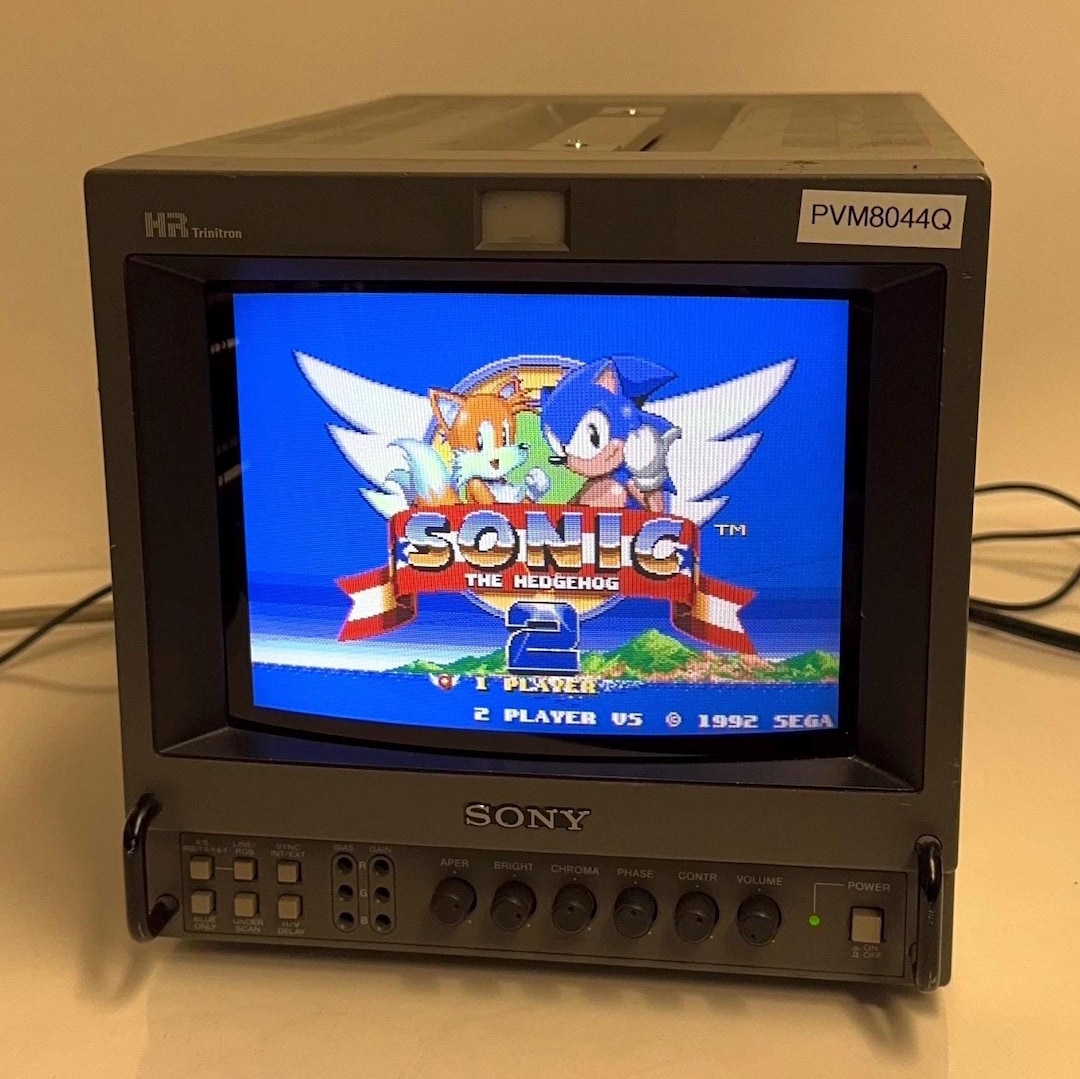 Sony Trinitron PVM-8044Q Color CRT 8" Rgb Retro Gaming Monitor S-video ...
