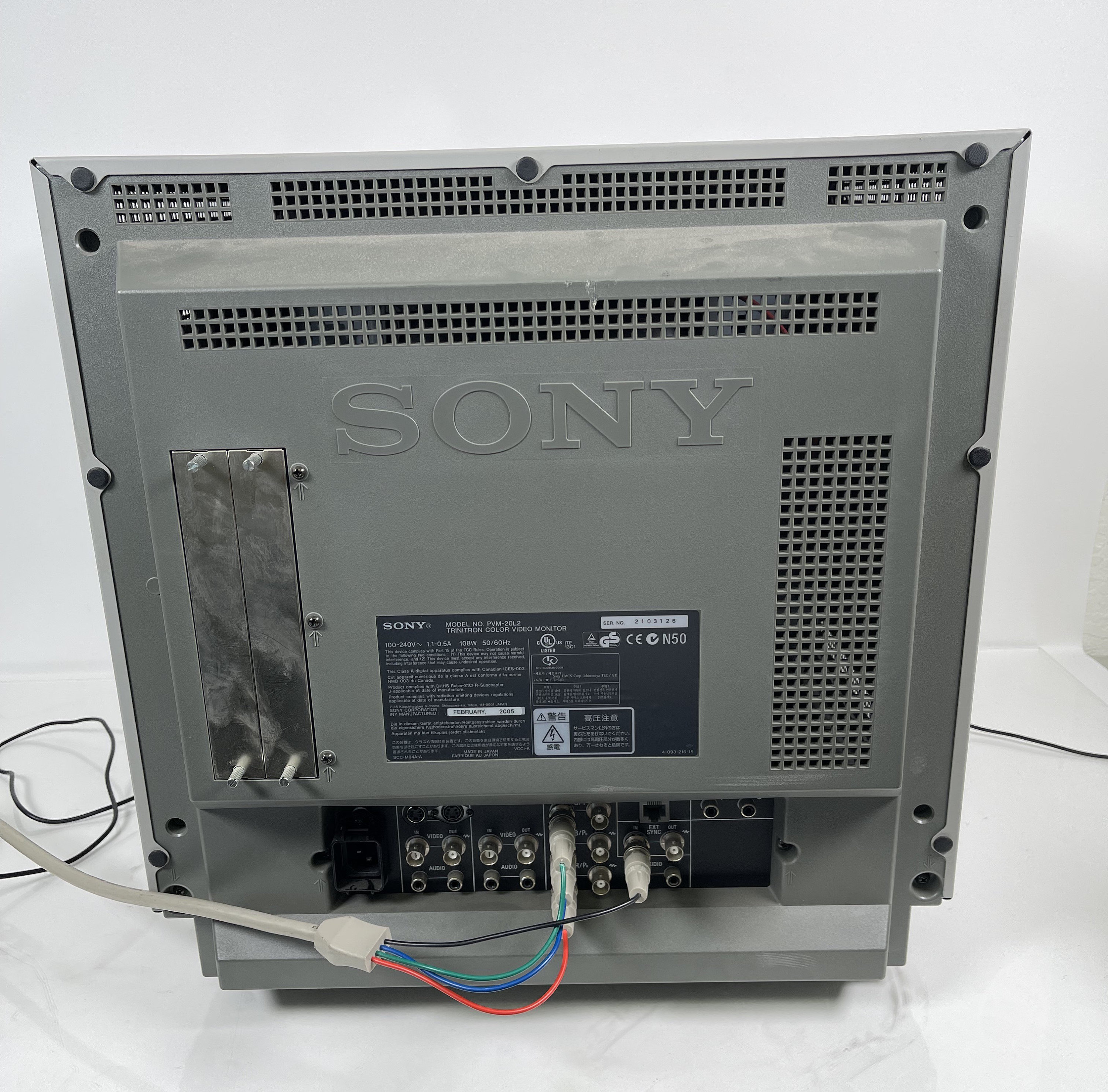 Sony 20 PVM-20L2 CRT Monitor RGB Retro Gaming - Etsy