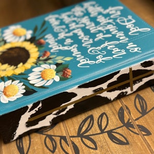 Hand Painted Holy Bible // Semi-custom // Cow Country - Etsy
