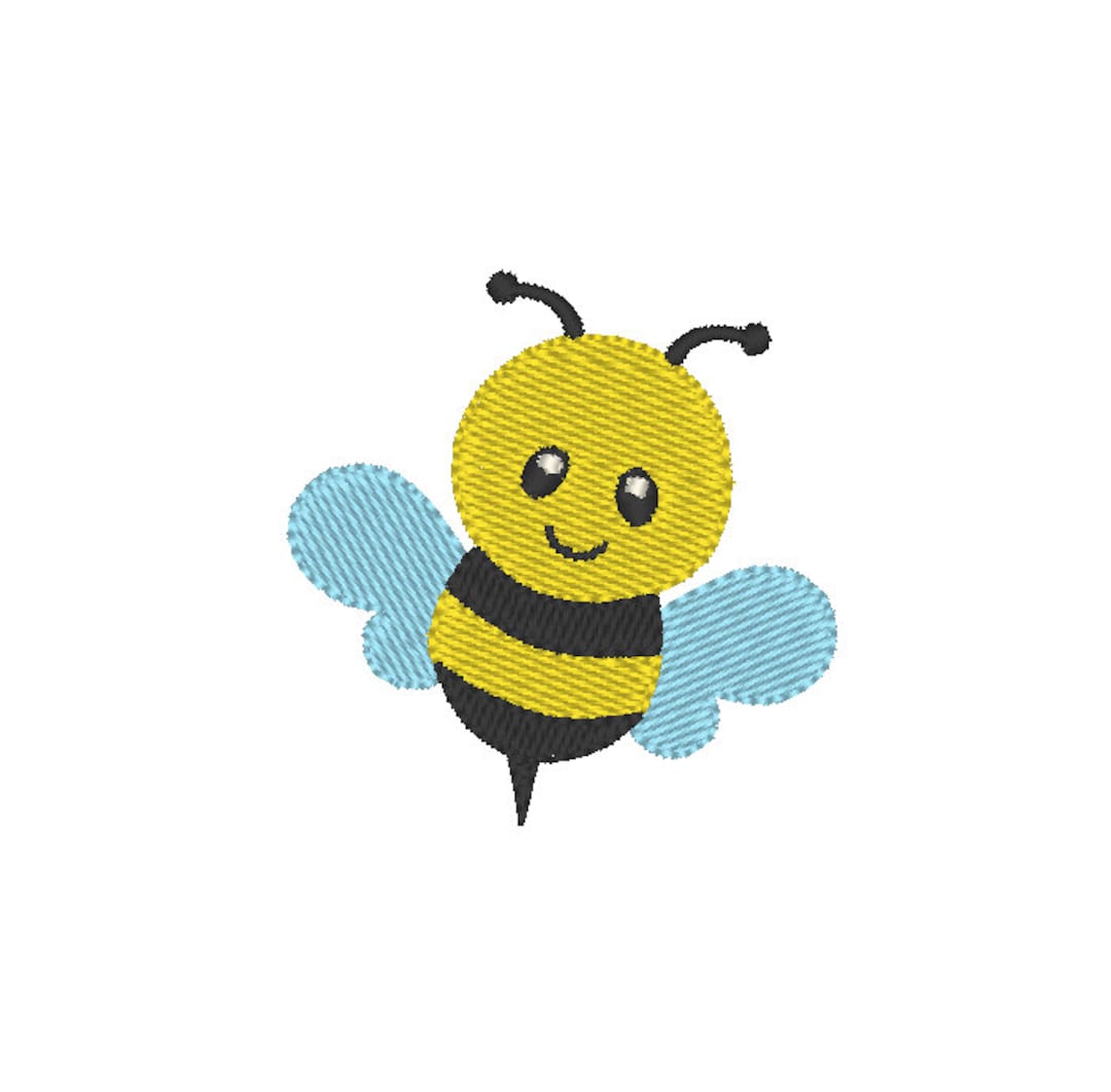 Bee Embroidery Design ITH - Etsy